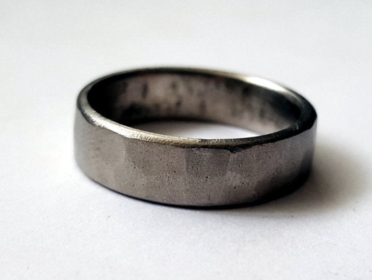 Rustic Titanium Ring – Riverdale Ironworks